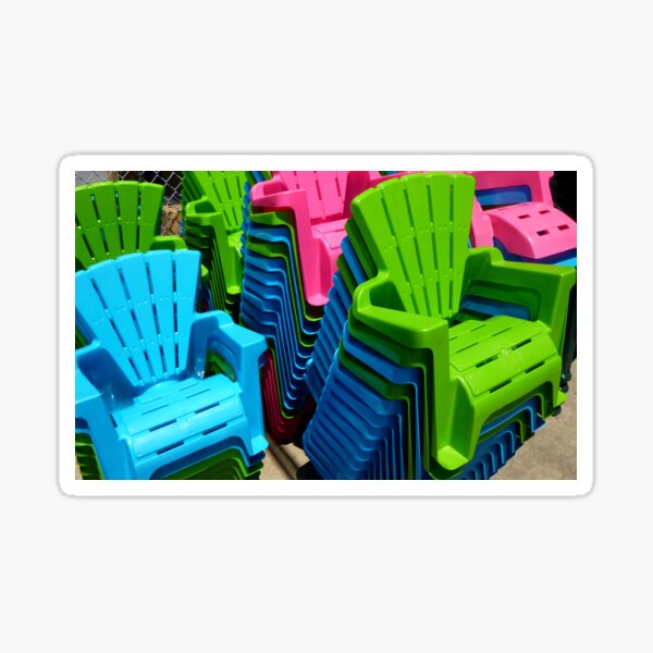 "Chairs" Sticker by WildestArt | Redbubble