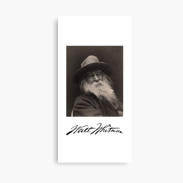 "Walt Whitman Portrait Photo and Signature, American Literature, Leaves ...