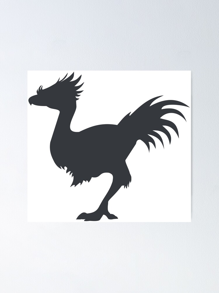 "FFXV | Black Chocobo" Poster for Sale by princesnoozy | Redbubble