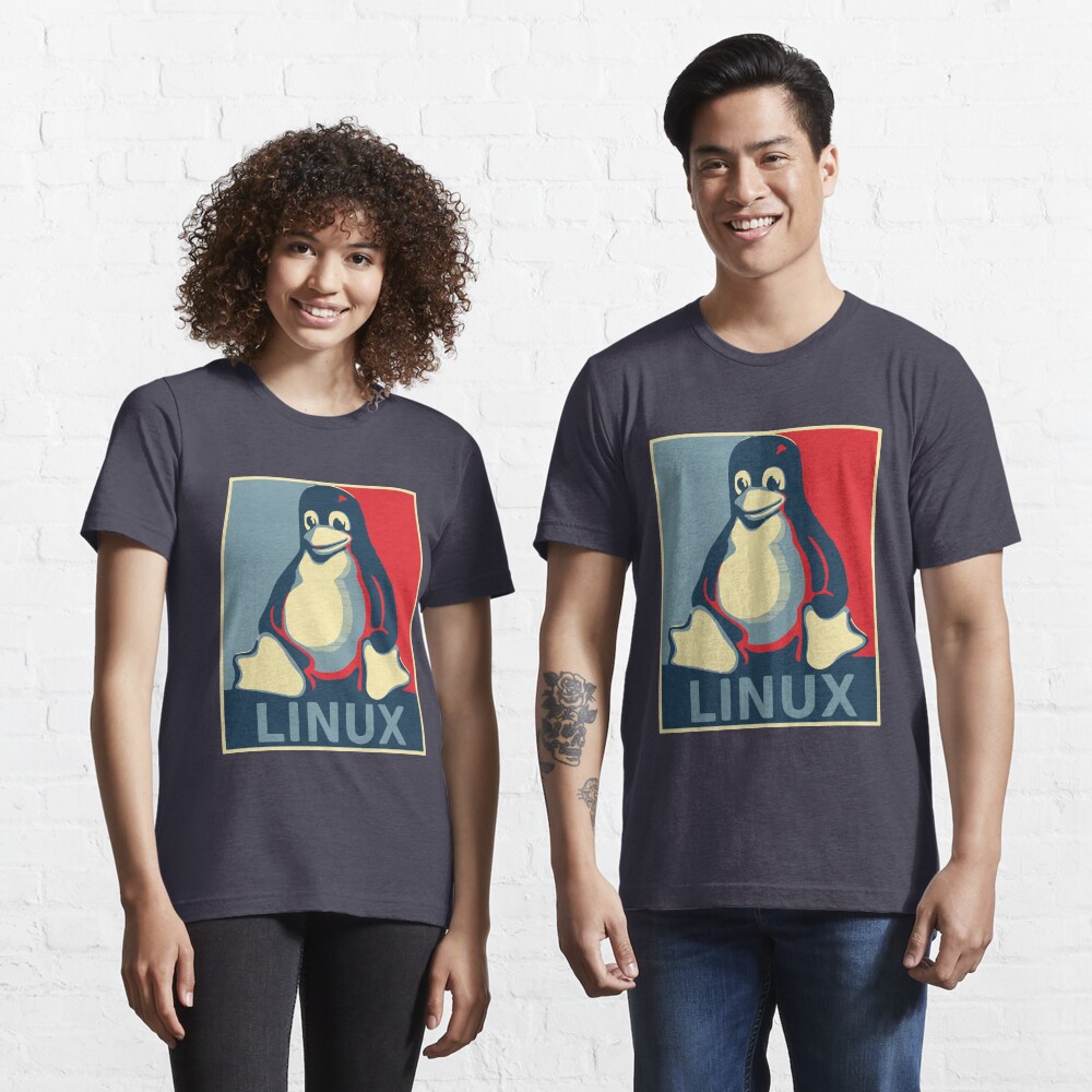 Camiseta «Linux tux penguin obama póster» de SofiaYoushi | Redbubble