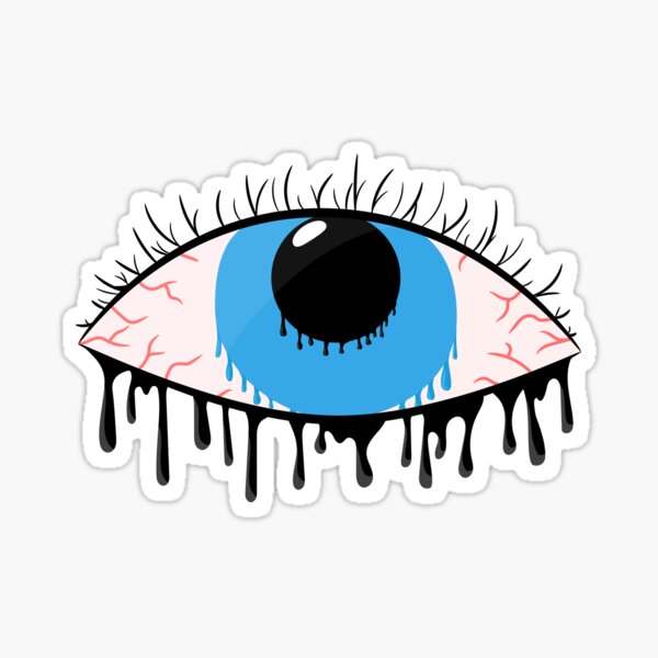 "eye got too much drip" Sticker by cjaeger98 | Redbubble