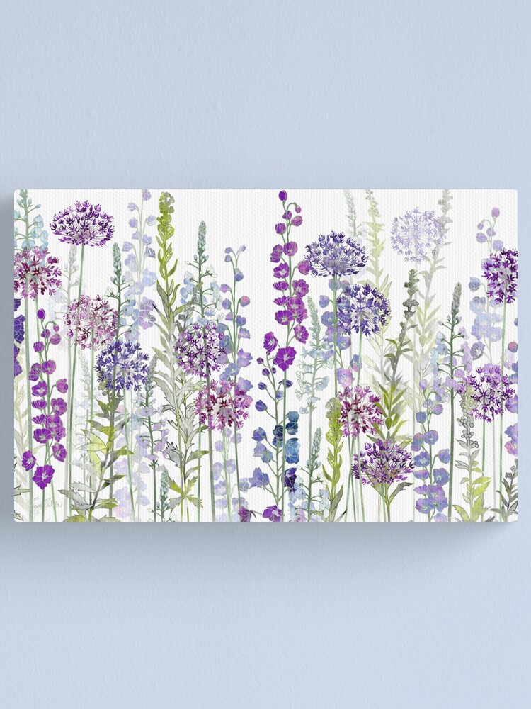 "Purple Flower Meadow - Alliums, Delphiniums & Veronica Gentianoides ...