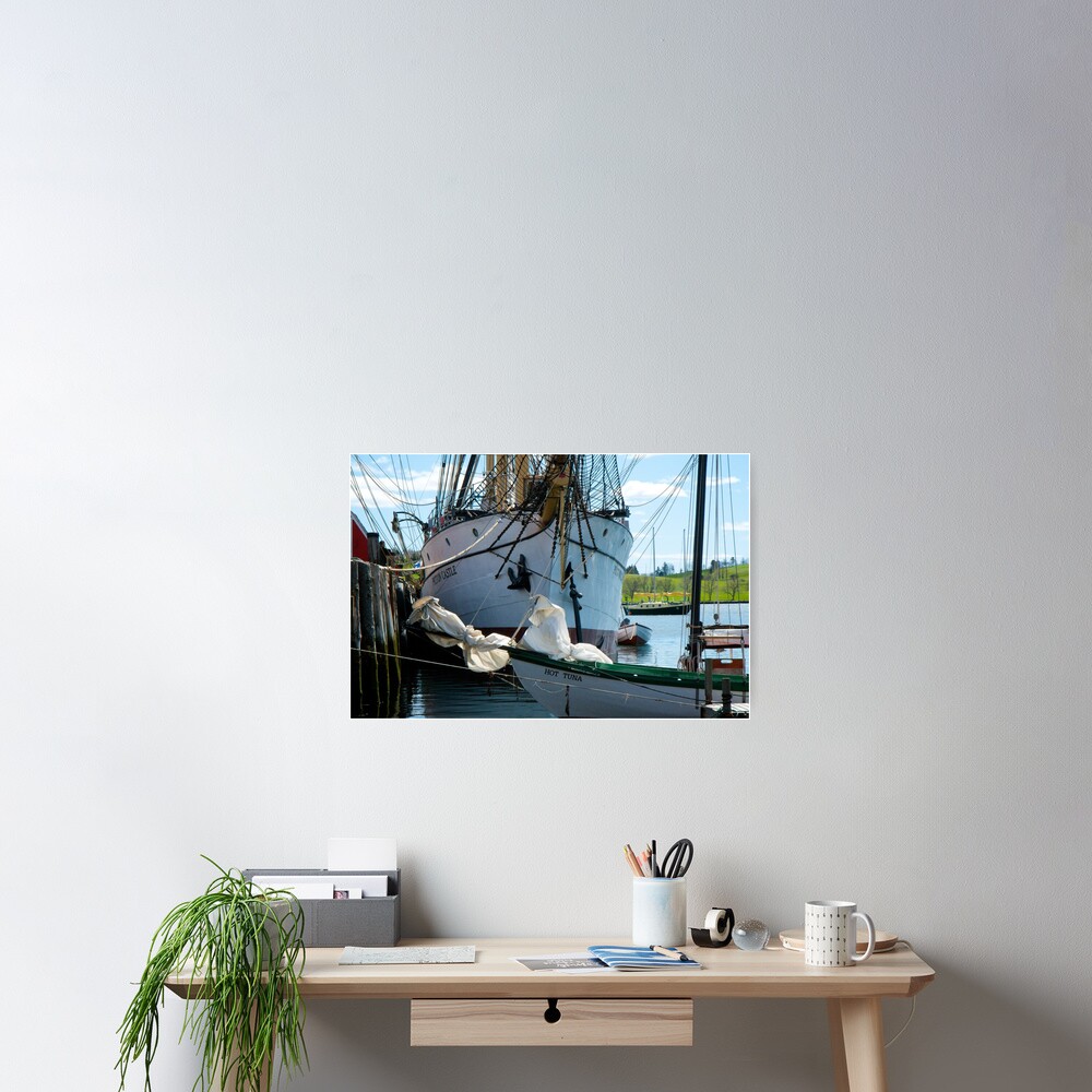 "The Barque Picton Castle" Poster by roxanebay | Redbubble