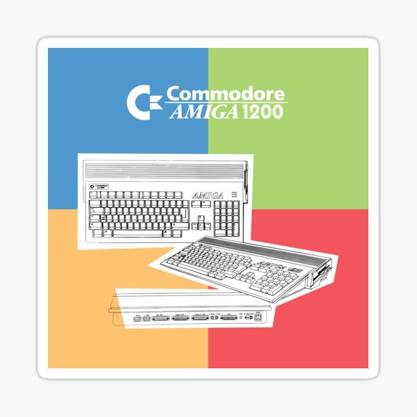 "Commodore Amiga 1200" Sticker for Sale by marcelobadari | Redbubble
