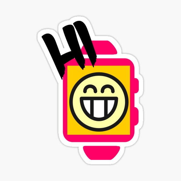 "Hi" Sticker by Exemplary | Redbubble