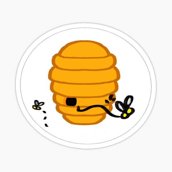 "Bee Hive Sticker" Sticker for Sale by unlimitedc | Redbubble