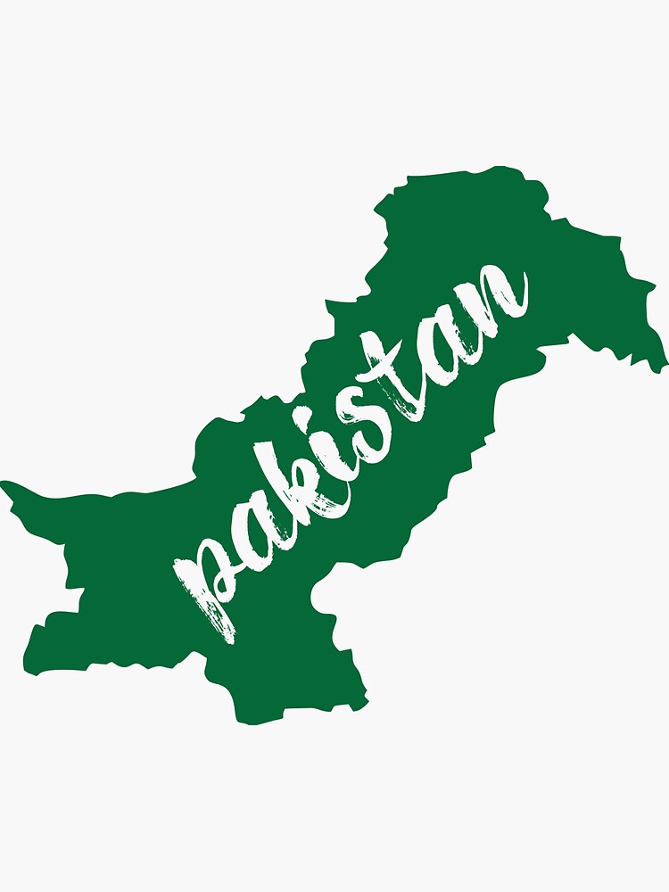 "Pakistan Map" Sticker by kamrankhan | Redbubble