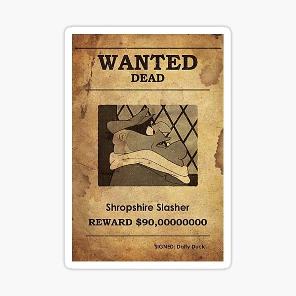 "shropshire slasher" Sticker for Sale by Jonotron | Redbubble