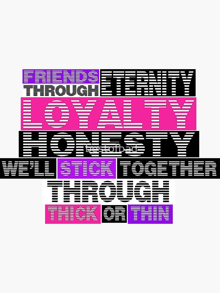 "Miami Connection - FRIENDS V2" Sticker for Sale by bestofbad | Redbubble