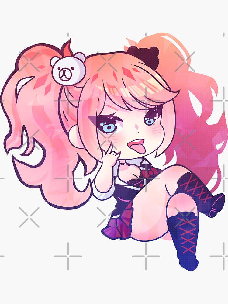 "Junko Enoshima" Sticker for Sale by GivingNoFox | Redbubble