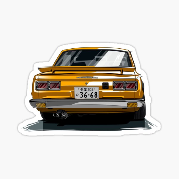 Pegatina «Nissan Hakosuka 2000 GT-R» de w1gger | Redbubble