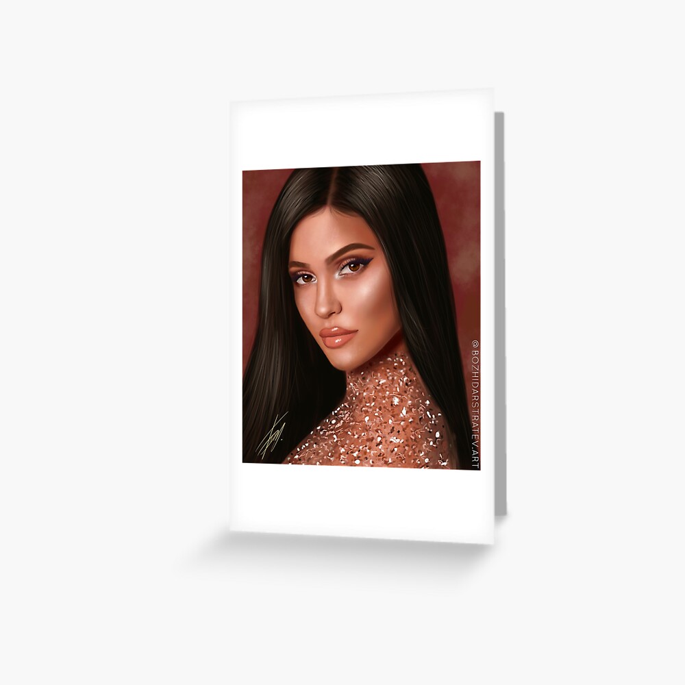 "Kylie Jenner " Greeting Card by BozhidarStratev | Redbubble