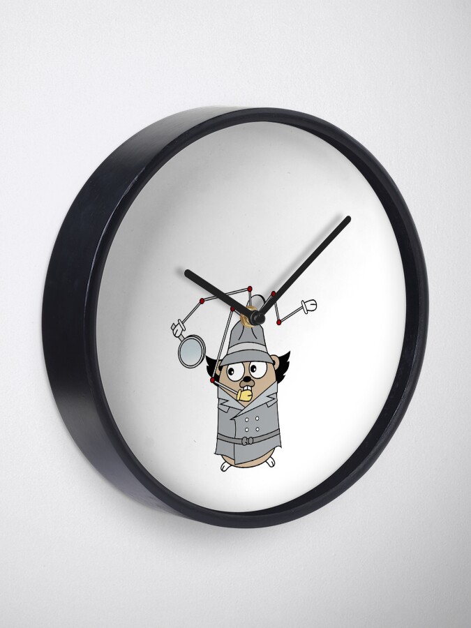 "Go Go Gopher" Clock by Genz | Redbubble