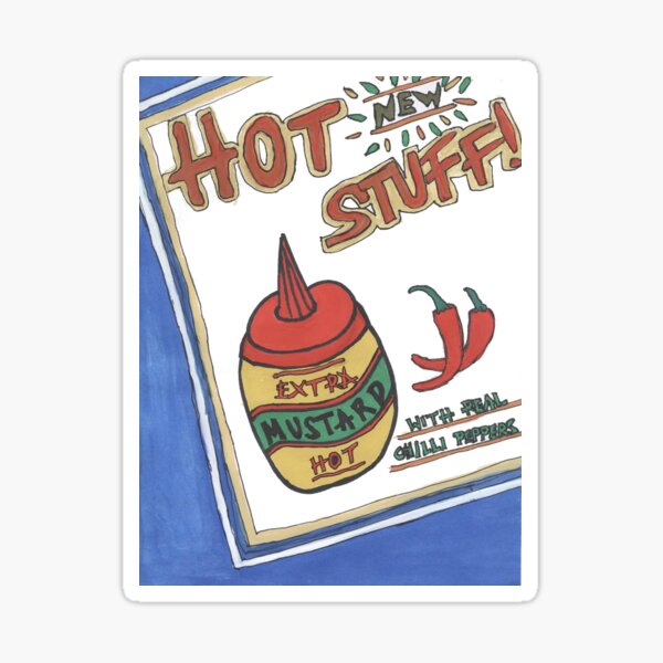 "hot" Sticker by gasponce | Redbubble