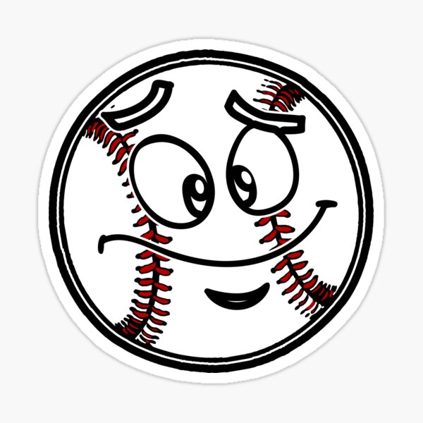 Softball Cartoon Stickers | Redbubble