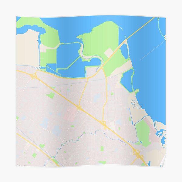 "Google Maps Design of Instagram HQ" Poster for Sale by faer | Redbubble