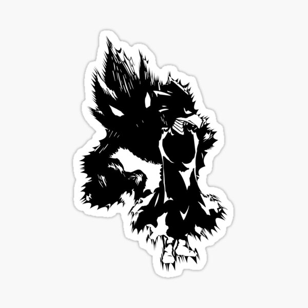 "Tokoyami Fan art my hero academia" Sticker by gainzgear | Redbubble