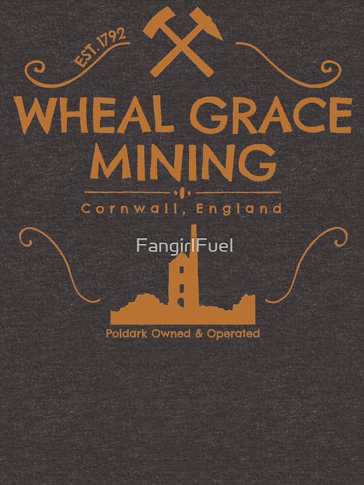 "Wheal Grace Mining - Copper" T-shirt for Sale by FangirlFuel ...