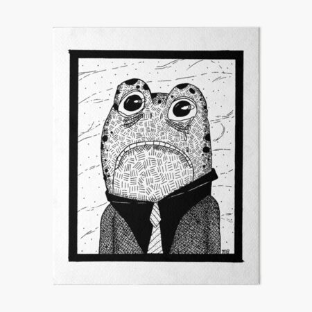 "Portrait of a Weeping Toad" Art Board Print by MacSquiddles | Redbubble