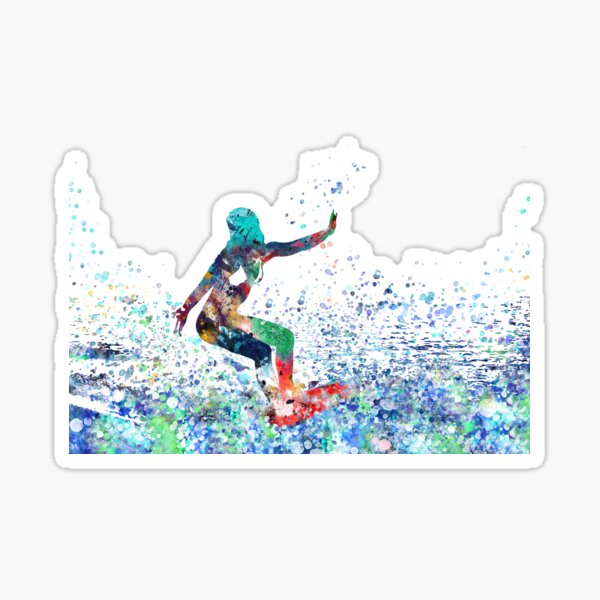 "Kitesurfing, watercolor kiteboarding, kiteboarding" Sticker by ...