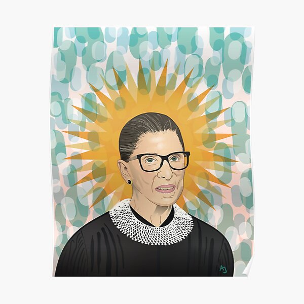 "The Glorious RBG - Watercolor Artwork" Poster for Sale by ...