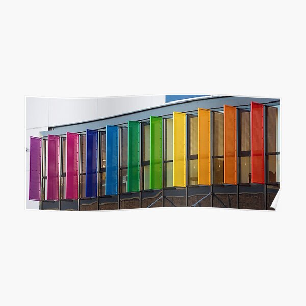 "Colorful louvers background" Poster by 1STunningART | Redbubble