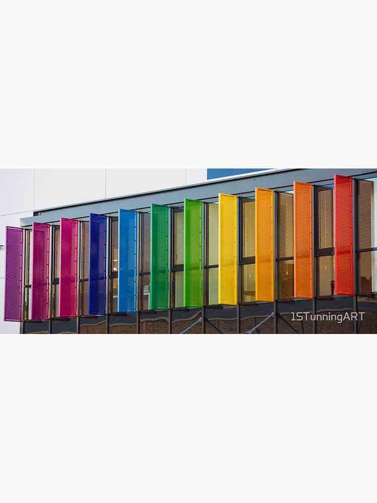 "Colorful louvers background" Sticker for Sale by 1STunningART | Redbubble