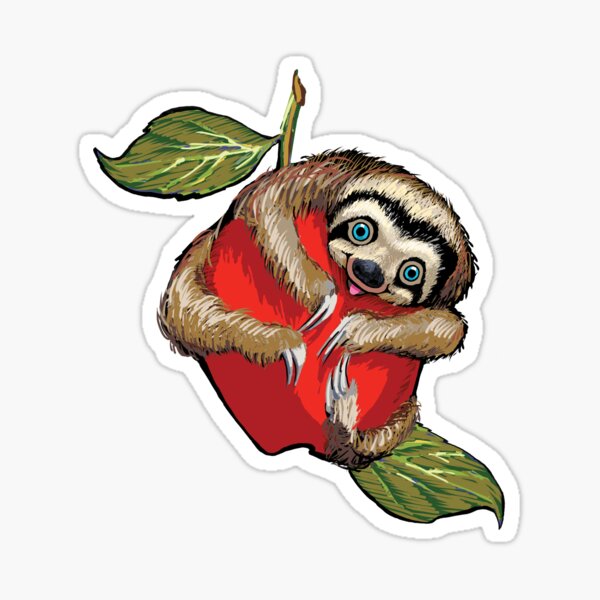 "Baby Sloth" Sticker for Sale by LDianeJohnson | Redbubble