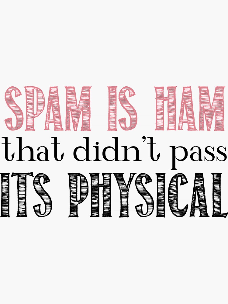 "Alice By Heart - Spam is Ham" Sticker by broadway-island | Redbubble