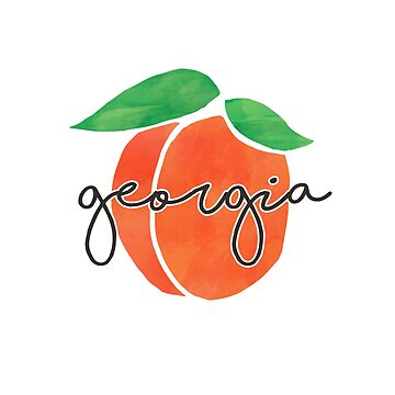 "Peach State" Sticker for Sale by piccoloflute | Redbubble