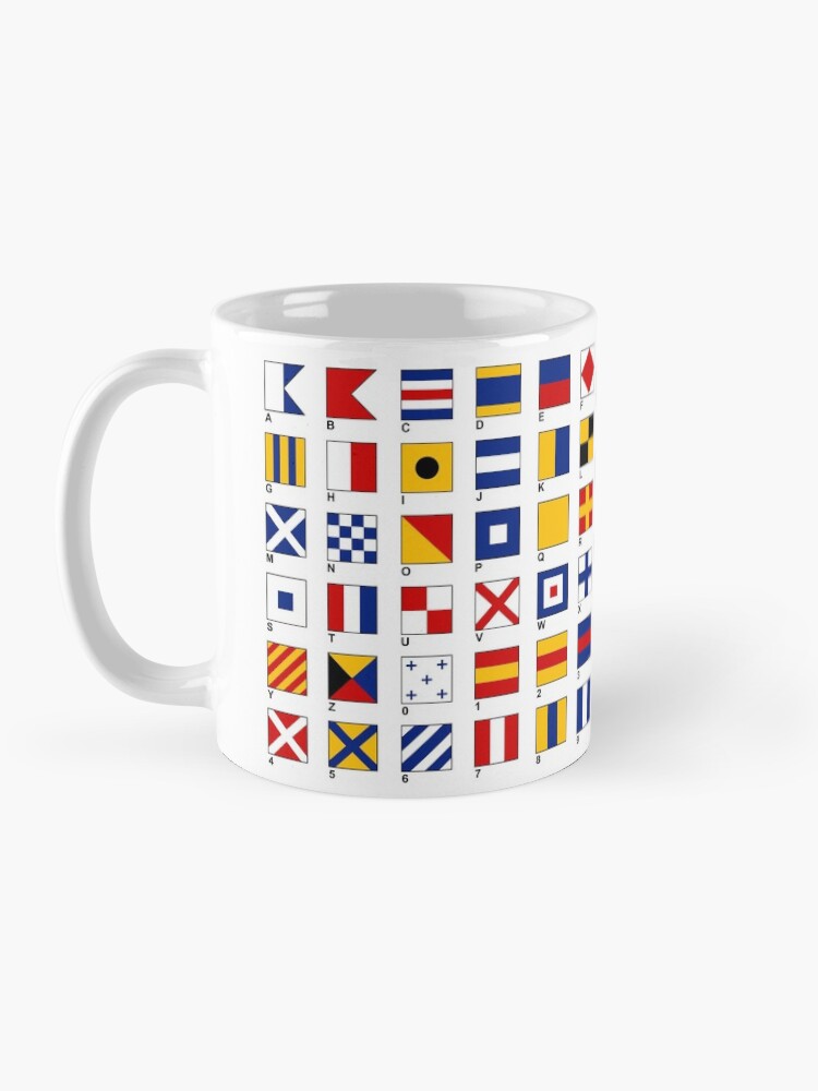 "Nautical Flags" Coffee Mug for Sale by tandre | Redbubble