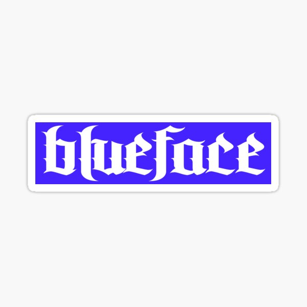 Pegatina «Logotipo de Blueface Blue Box» de SmithDigital | Redbubble