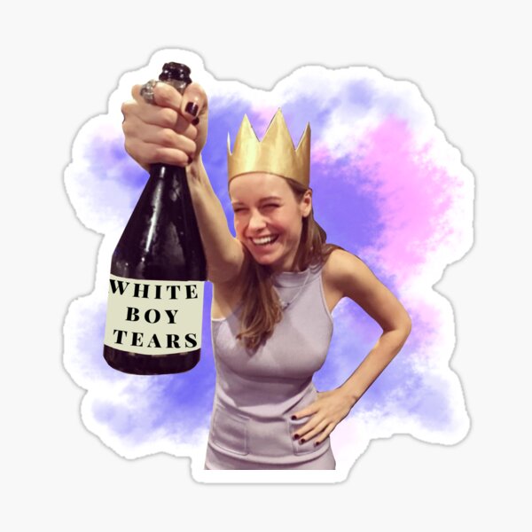"white boy tears " Sticker for Sale by luthorpendragon | Redbubble