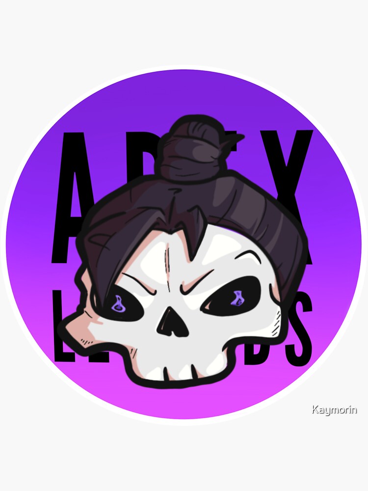 "Apex Legend Wraith skull " Sticker by Kaymorin | Redbubble