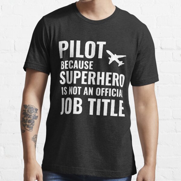 "Pilot co-pilot captain shirt gift mens kids" T-shirt for Sale by ...
