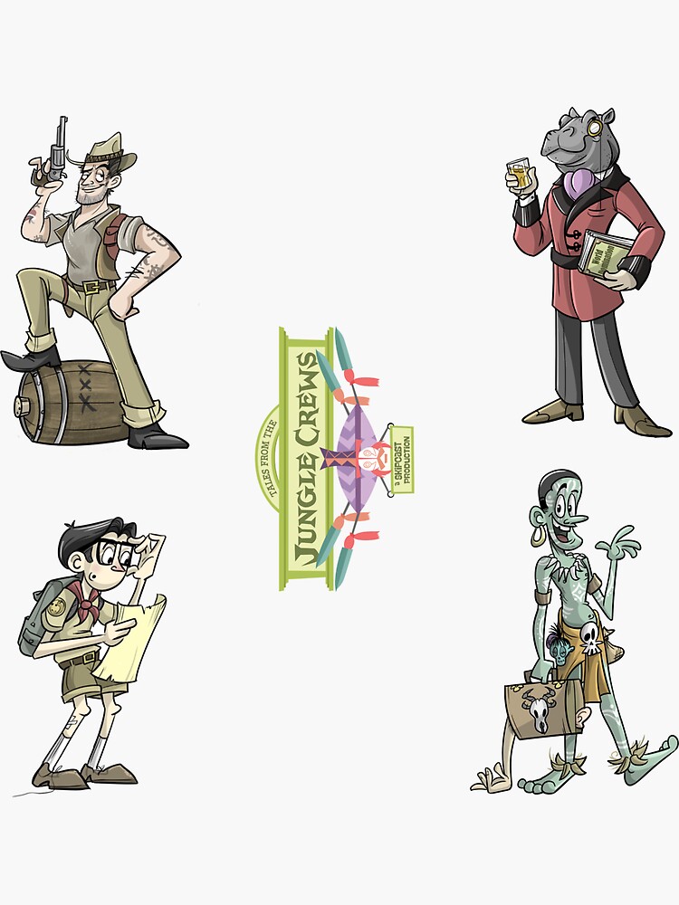 "TFJC Stickers- The Lads" Sticker by JungleCrews | Redbubble