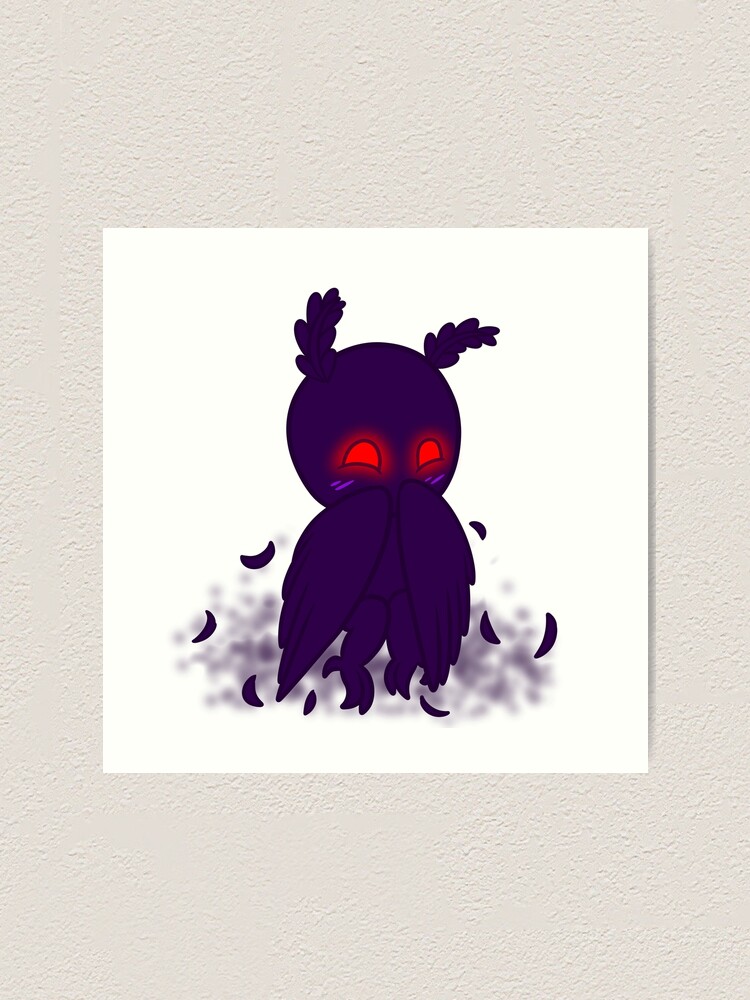 "Kawaii Mothman - Cute Mothman - Pretty Cryptids" Art Print for Sale by ...