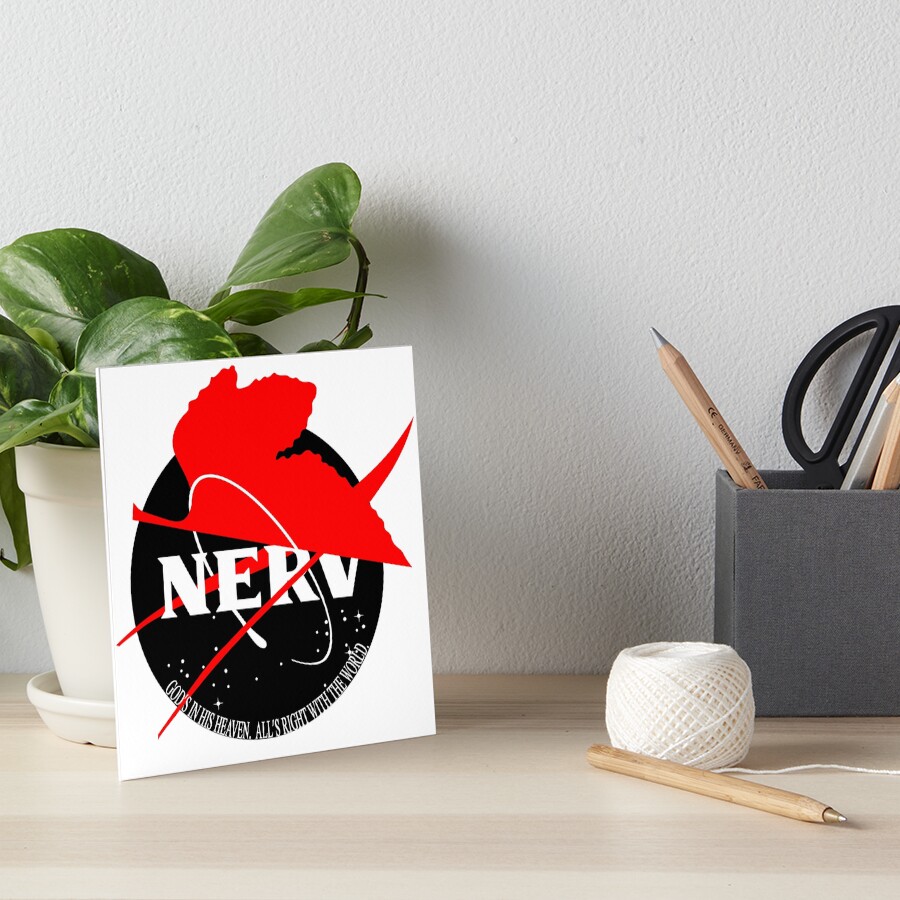 "NASA x NERV dark" Art Board Print by dumbvaporwave | Redbubble