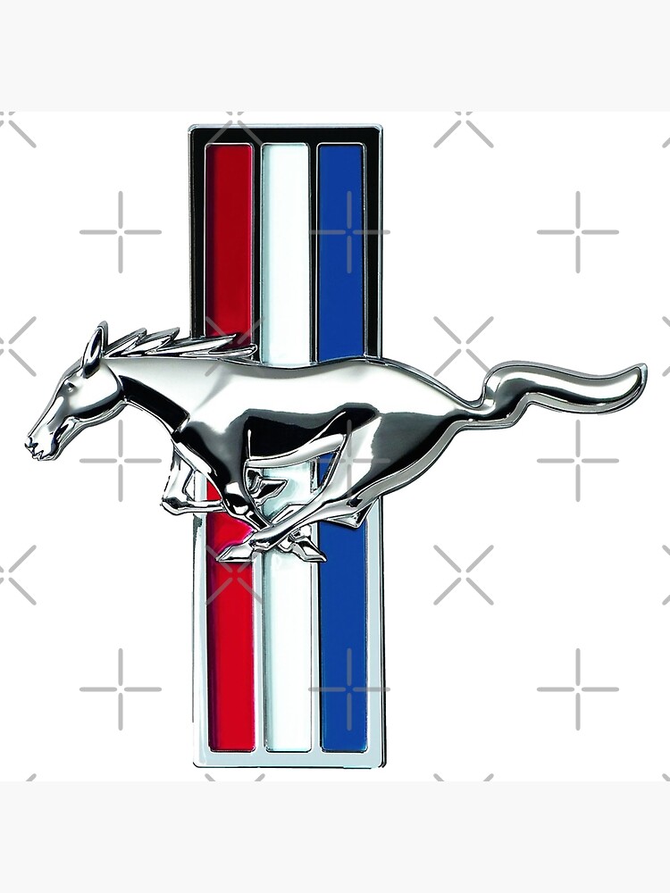 "Original Ford Mustang Badge | Classic Vintage Mustang Emblem" Poster ...