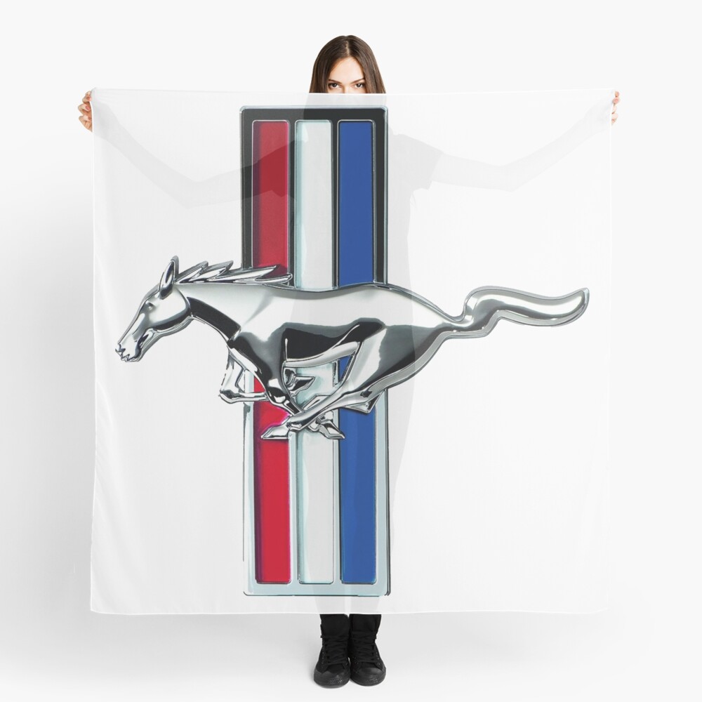 "Original Ford Mustang Badge | Classic Vintage Mustang Emblem" Scarf ...