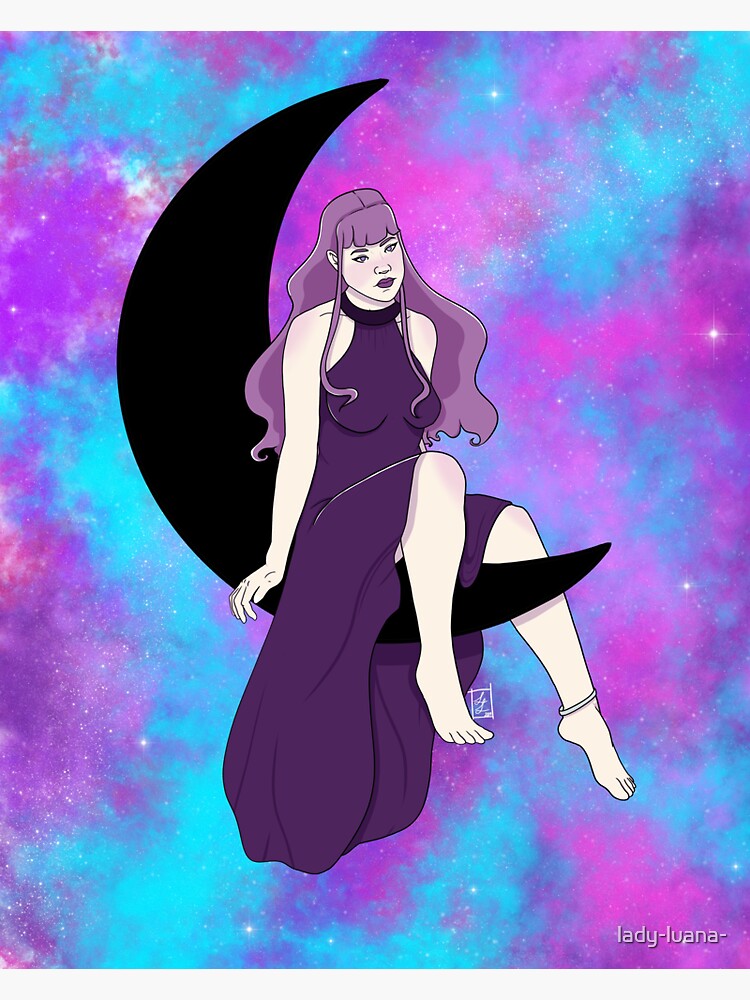 "Galaxy Girl" Sticker by lady-luana- | Redbubble
