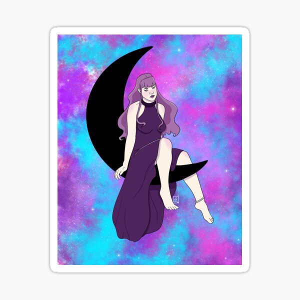"Galaxy Girl" Sticker by lady-luana- | Redbubble