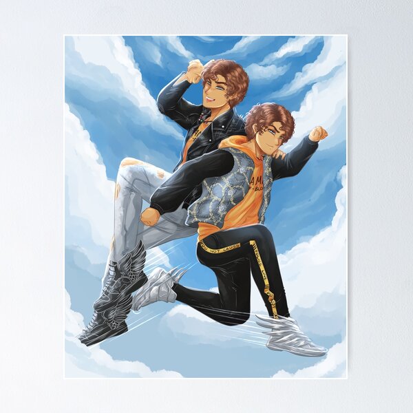 "Travis and Connor Stoll" Poster for Sale by allarica | Redbubble