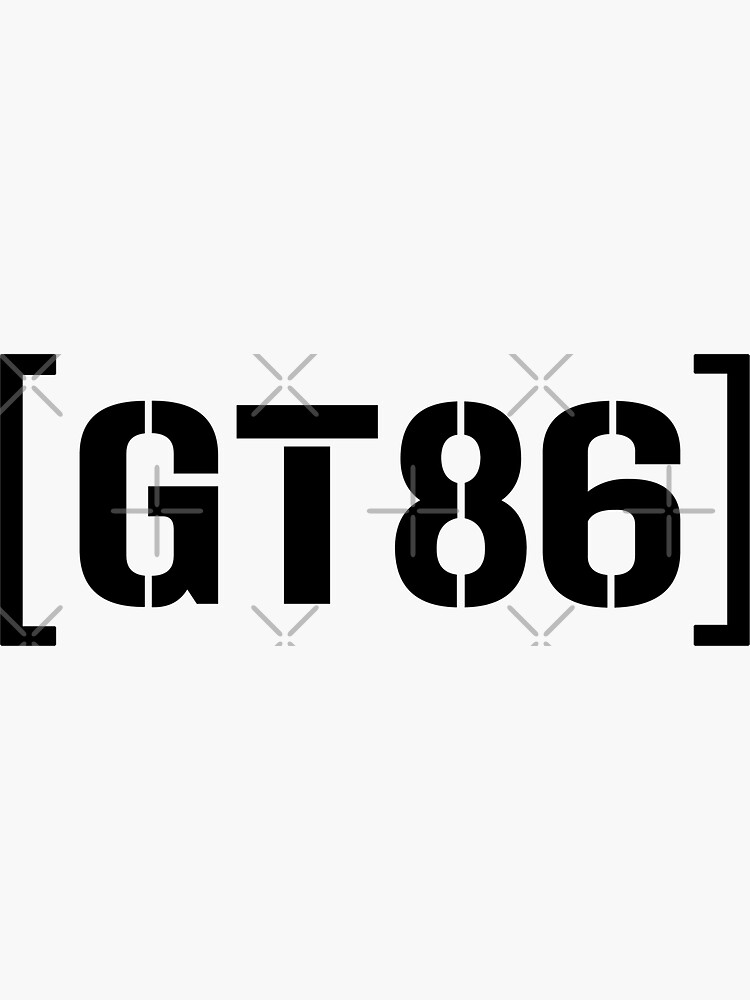 "GT86" Sticker for Sale by MotorPrints | Redbubble