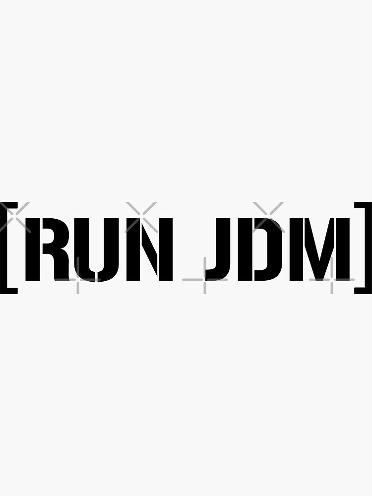 "Run JDM" Sticker for Sale by MotorPrints | Redbubble