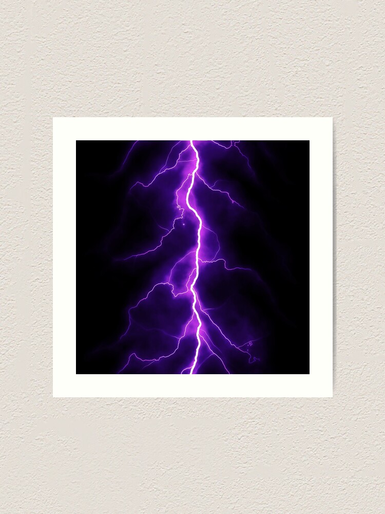 "PURPLE THUNDER" Art Print for Sale by topower | Redbubble
