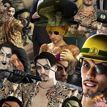 "Majima Everywhere" Poster for Sale by ahkosorsomesayk | Redbubble