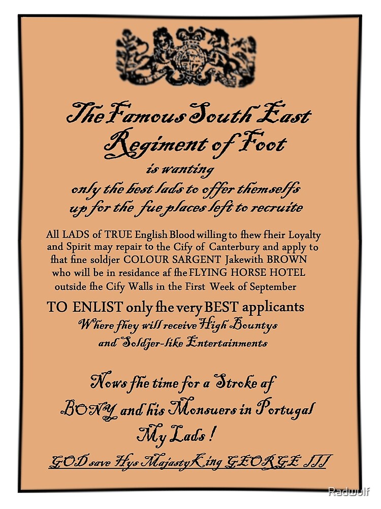 "British Napoleonic Recruiting Poster" Poster for Sale by Radwulf ...