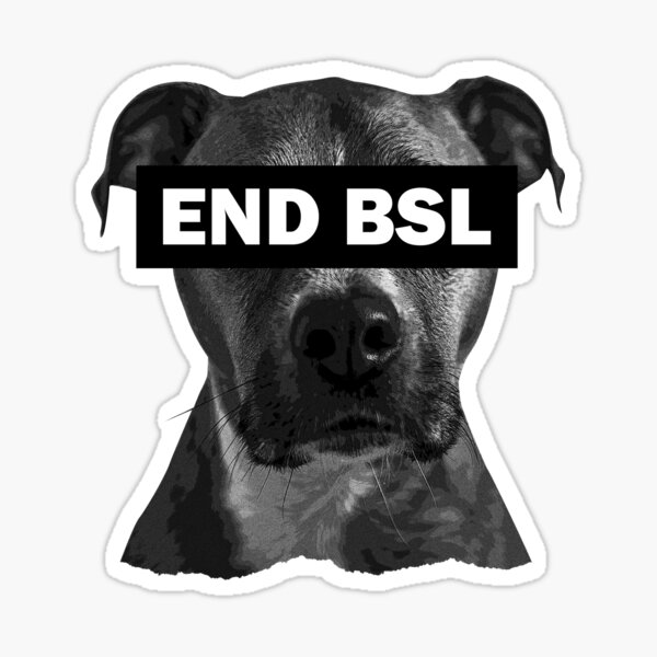 "Pitbull Support End BSL Breed Specific Legislation" Sticker for Sale ...