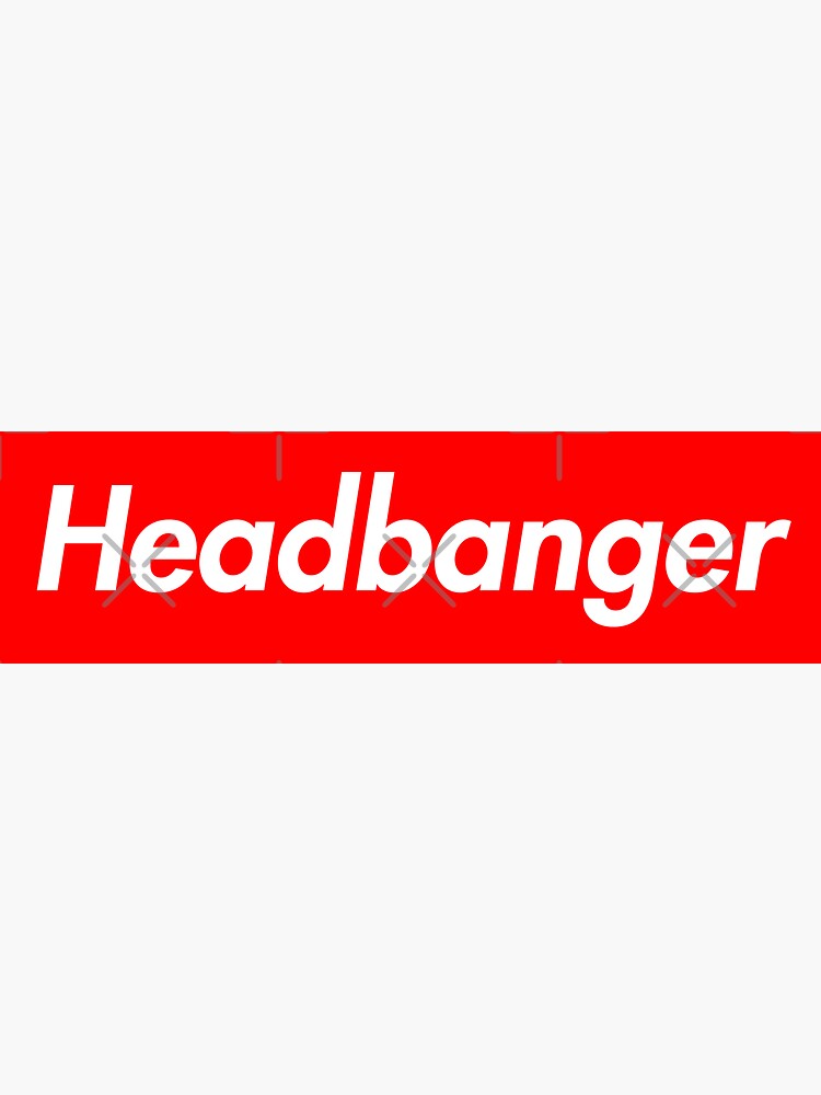 "Headbanger" Sticker for Sale by redraddesigns | Redbubble